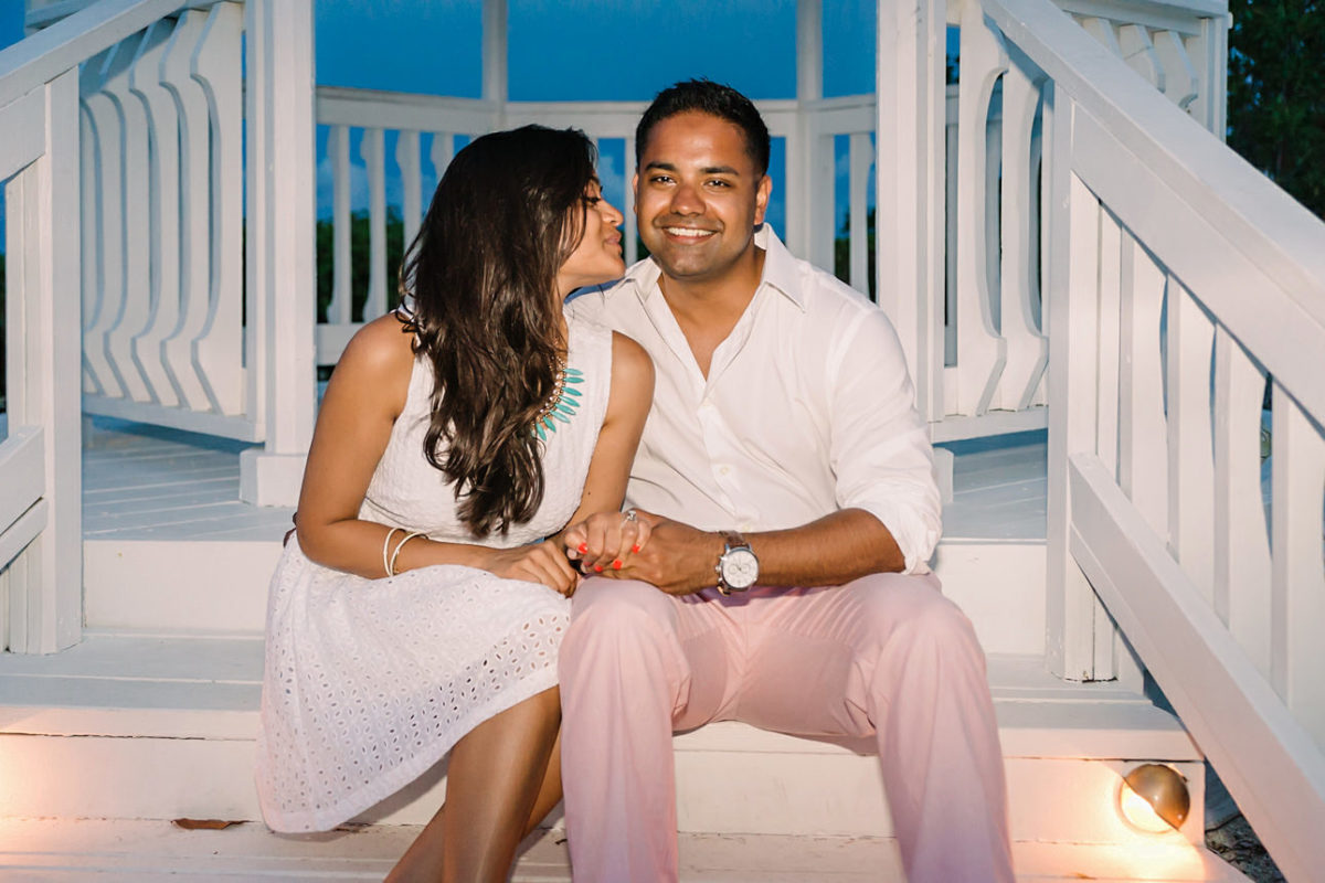 Surprise proposal on a fishing boat in the Florida Keys